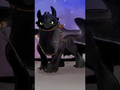 The Alpha on us ! Meet the night fury ! #toothless #procreate #artreel #howtotrainyourdragon