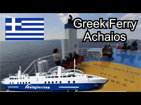 Greek Ferry Achaios - walking on the top deck in 360° VR | Insta360 X3