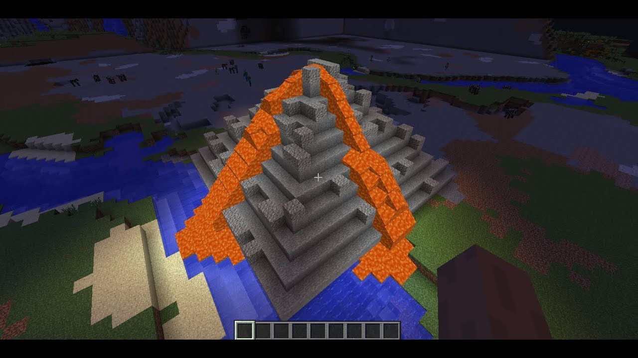 Minecraft Python Tutorial 5 - Volcano