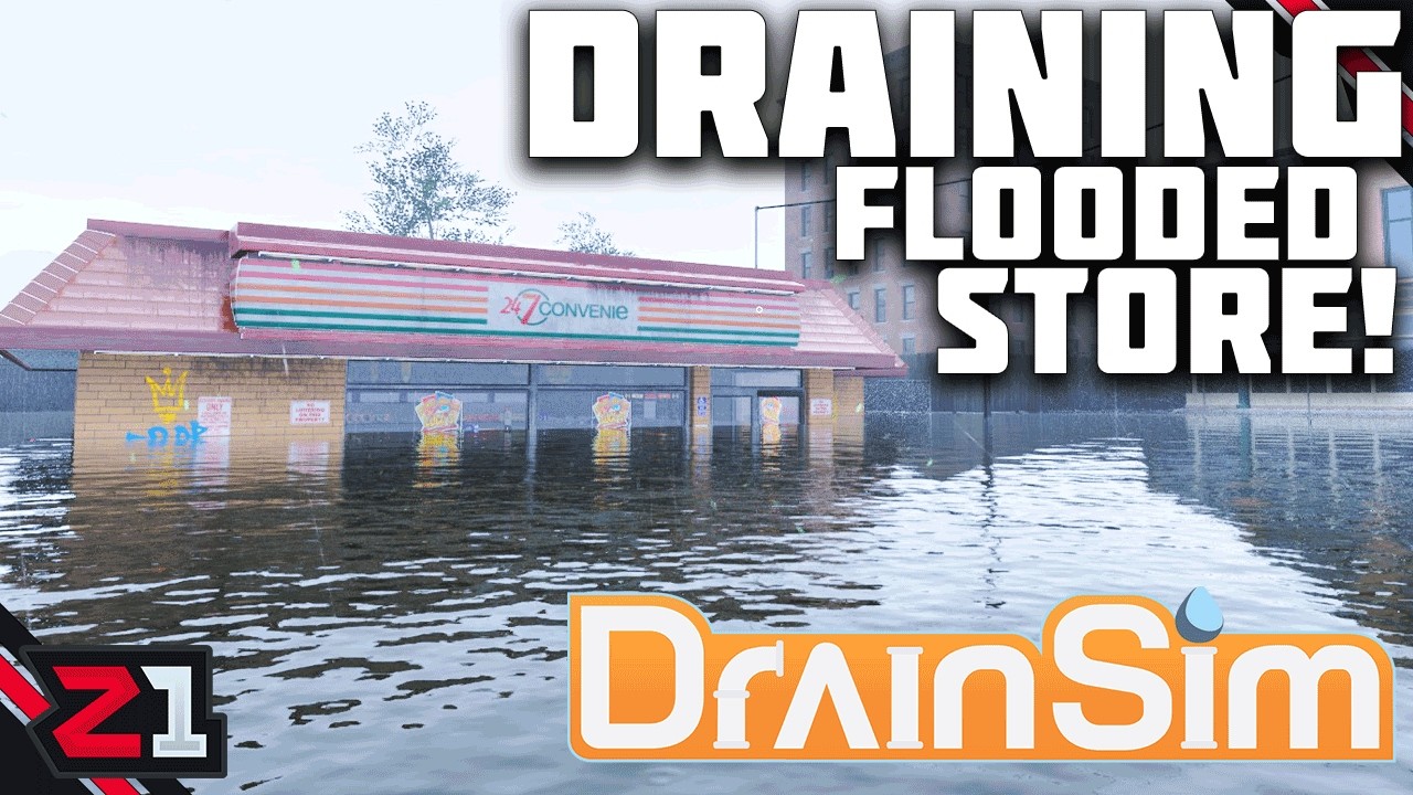 Clearing Storm Drains And Flooded Businesses Is WAY To Satisfying! DrainSim
