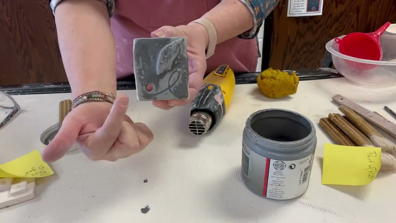 Ways to glaze a flat test tile