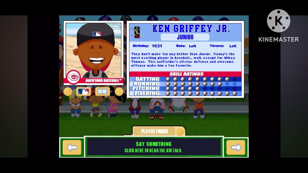 Backyard baseball 2001: every time the pros mention the backyard kids