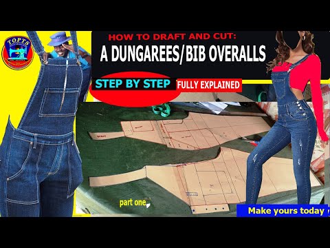 How to draft dungarees/ jumpsuit/ carhartt overalls #topts