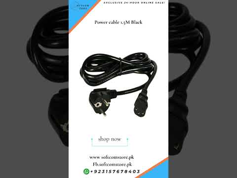 Computer Power Cord AC Power Cable for Power Supply 5ft (1.5m) Replacement AC Power Cord, Printer .