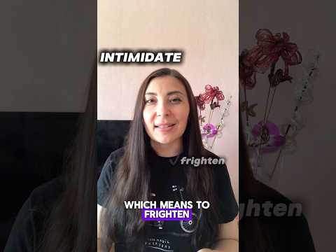 Expand Your Vocabulary. INTIMIDATE #englishfluency #virtalvideo #vocabulary #english #trending