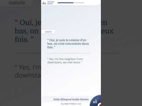 š§ French Stories for Beginners with Audio š«š· "Meet a neighbor"