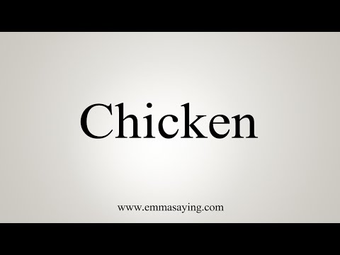 How To Say Chicken