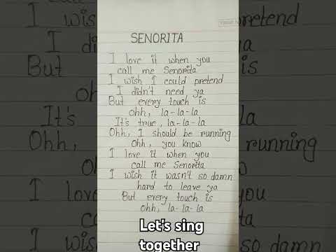 senorita song lyrics #kpop #lyrics #music #shorts