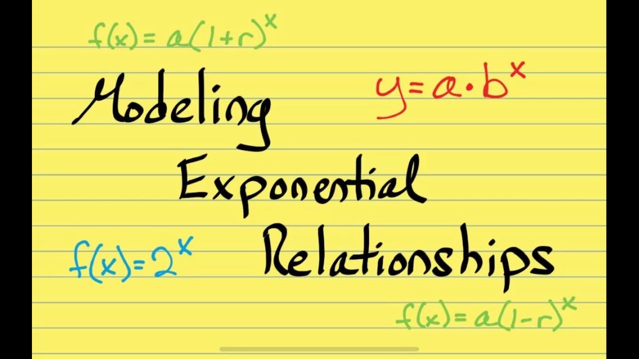 Modeling Exponential Relationships