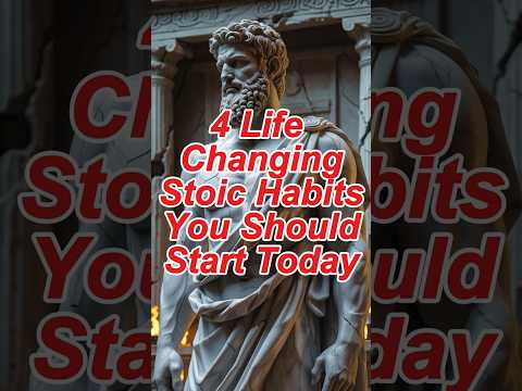 4 Life Changing Stoic Habits You Should Start Today | Stoicism #stoicwisdom #stoicismphilosophy
