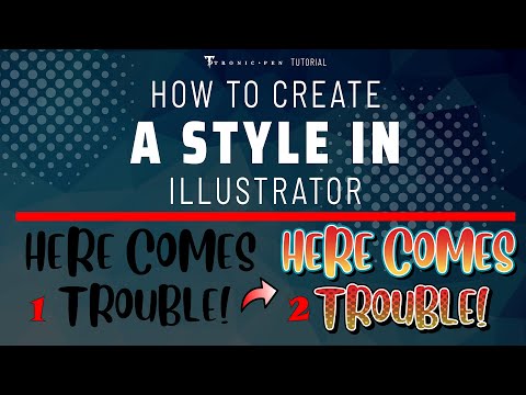 How to create a Graphic Style in Illustrator.