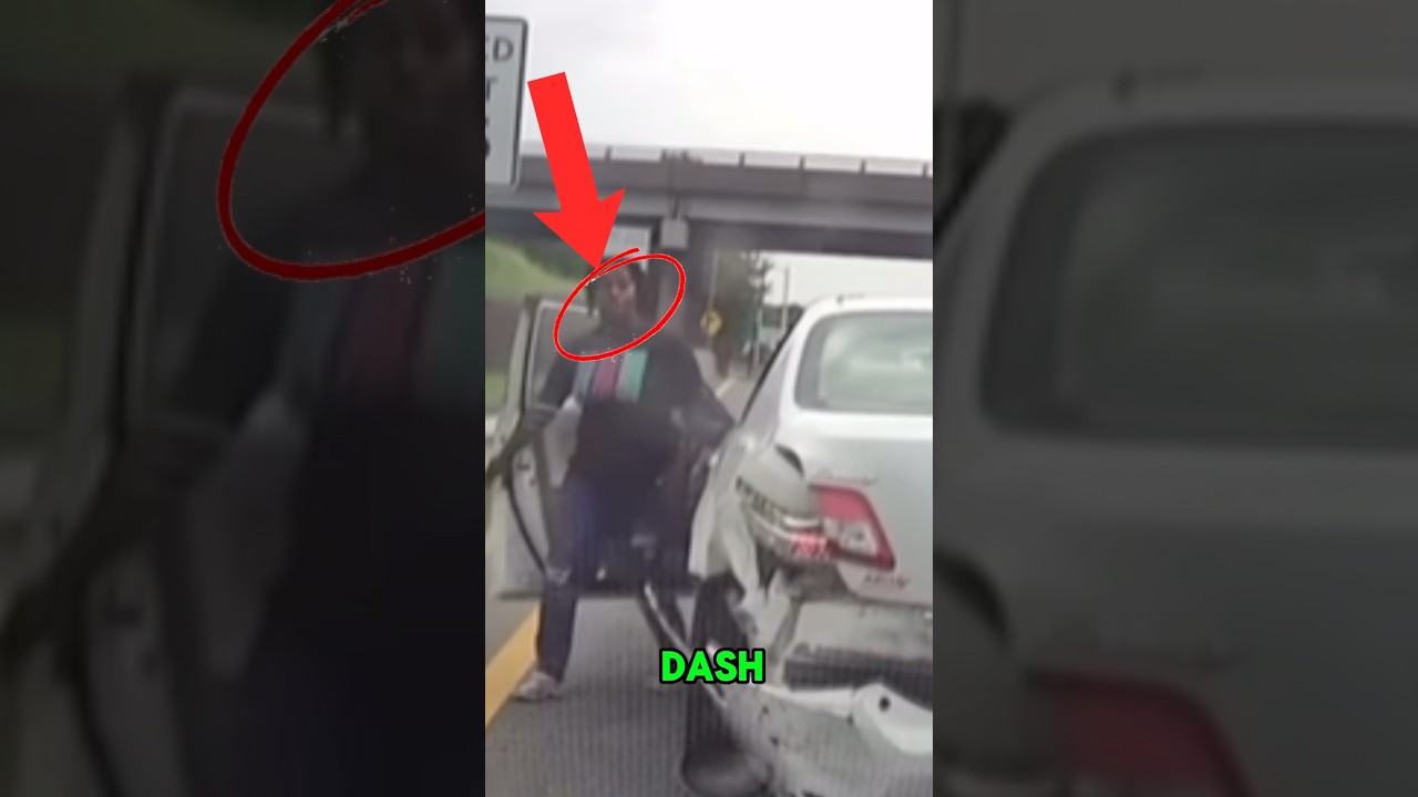 Karen Blames Driver for Crashing into Her - Instant Karma🤣 #karma #fypシ゚viral #roadrage #karen #fyp
