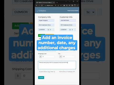 how to make an invoice online with free software | TallyDoc
