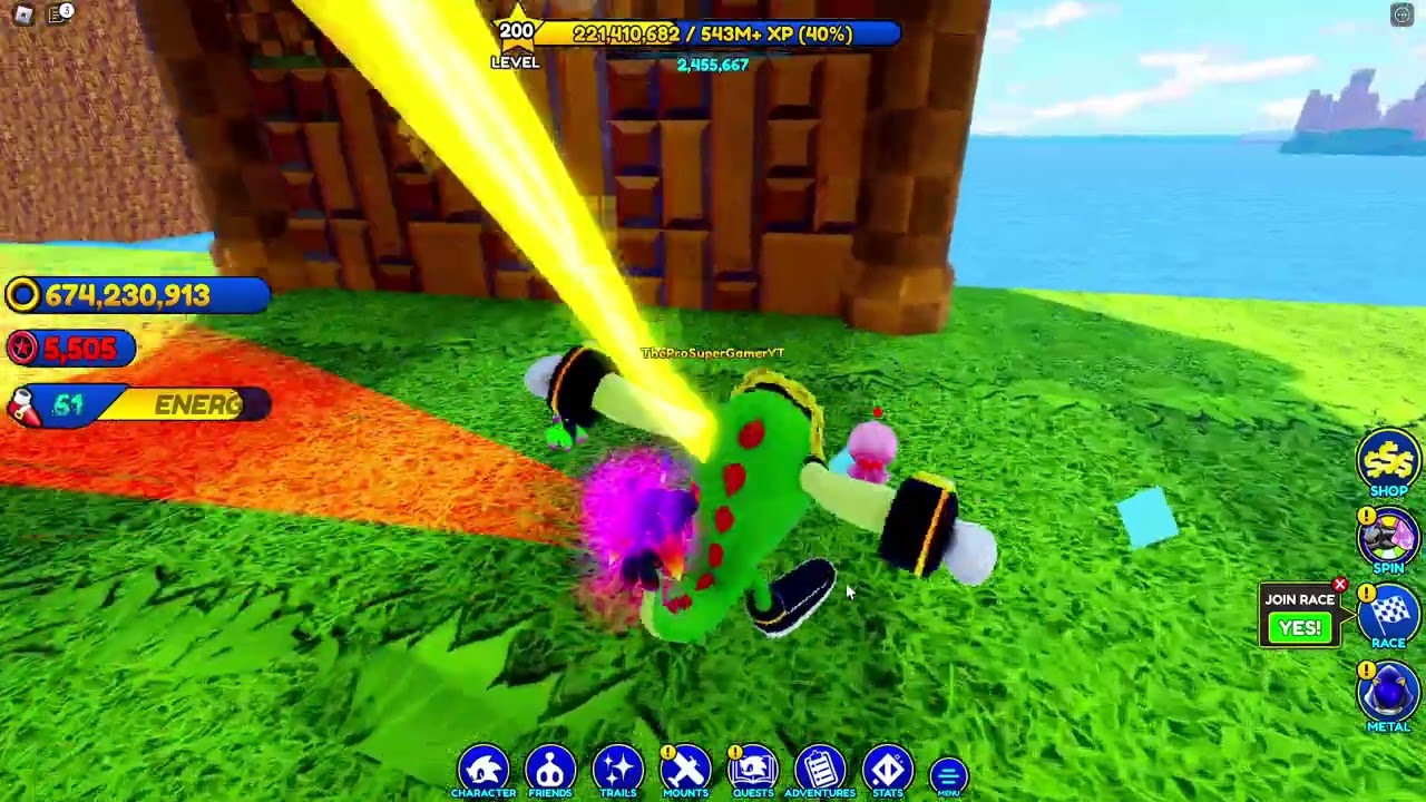 Vector the Crocodile in Sonic Speed Simulator!