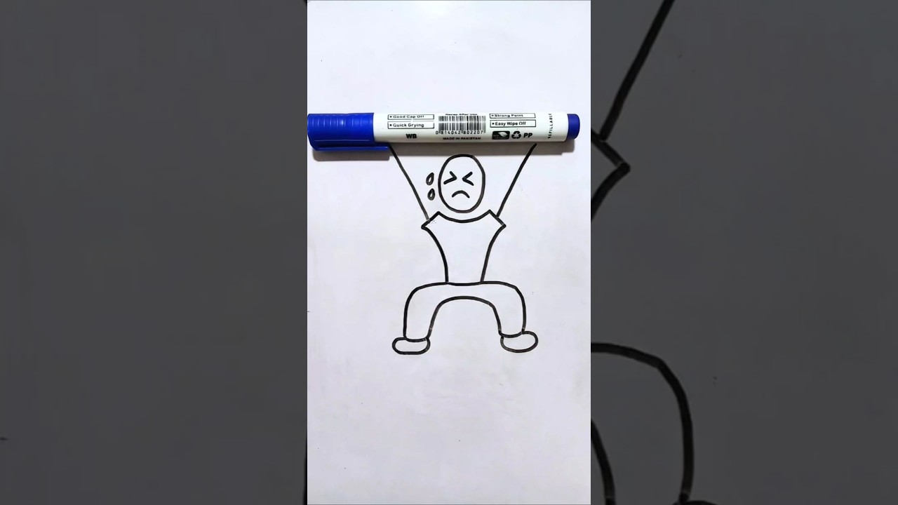 Weight Lifting 😬 | Creative Drawing 🏋🏻
