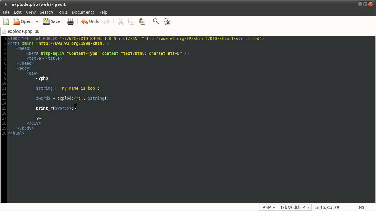 PHP Basics: Explode and Implode Functions