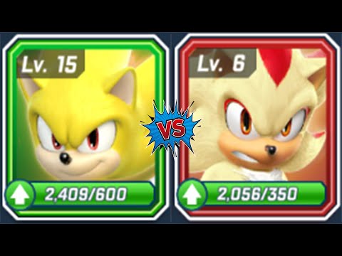 Sonic Forces Speed battle - Movie Super Sonic vs New Movie Super Shadow (android, ios) Gameplay
