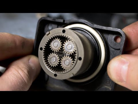 Husqvarna Automower wheel motor disassembly, greasing and bearings change