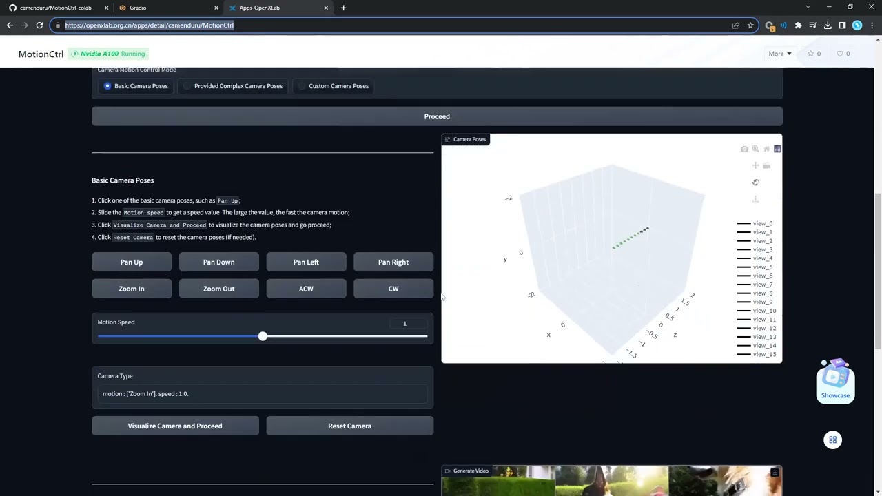 ⛄ 🎄 MotionCtrl  A Unified and Flexible Motion Controller 🤯 Colab
