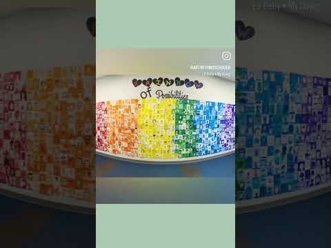 One Mural, 721 Self‑Portraits—All in Rainbow Order! 🌈