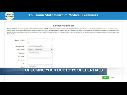 How to verify your doctor’s credentials