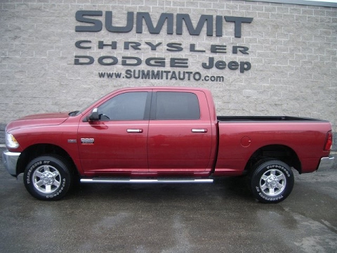 2012 DODGE RAM 2500 CREW SHORT 5.7L HEMI V8 4X4 BIG HORN WALK AROUND REVIEW DEEP CHERRY 6T275B