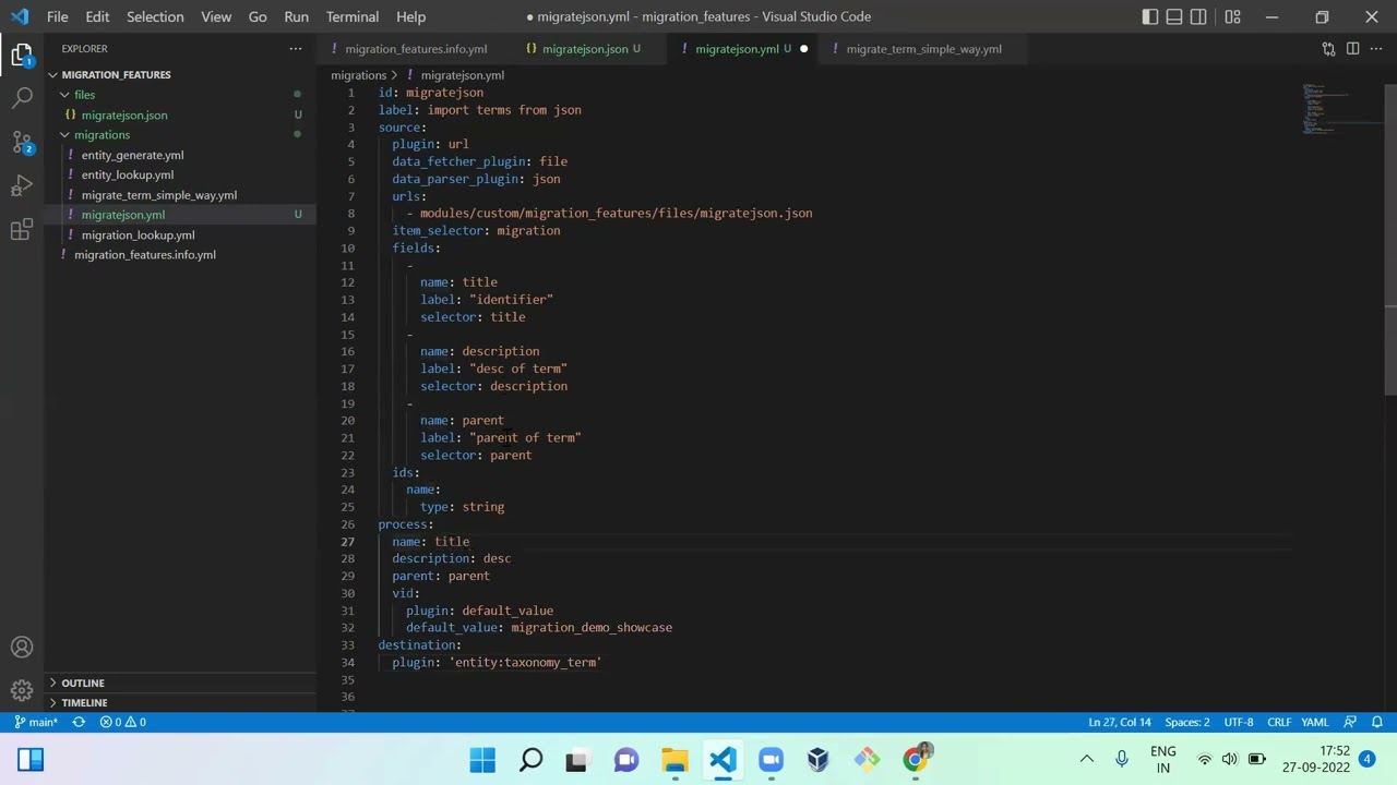 Migrate content with json file in Drupal 9 | D4Drupal