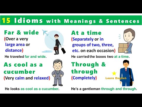 15 English Idioms with Meanings and Sentences