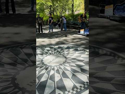Strawberry Fields, a memorial to John Lennon, Central Park NYC #imagine #johnlennon #centralparknyc