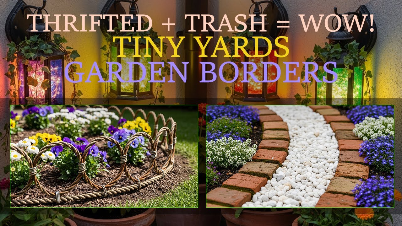 20 Mind-Blowing Upcycled Garden Edging Ideas You Need to Try