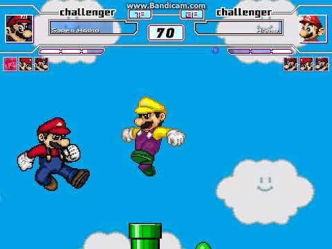 MUGEN CvW Mario, My First Super Mario, Old Super Mario & New Super Mario vs Themselves