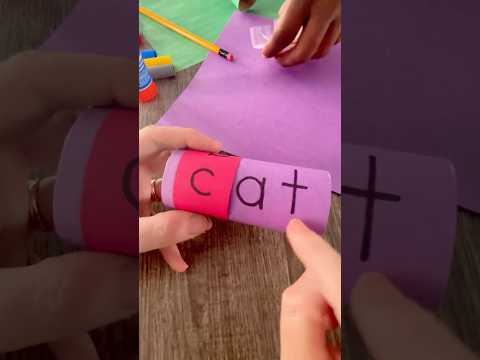 π Spin & Spell! Easy DIY Reading Tool for Kids | Learn to Read with This Fun Craft!