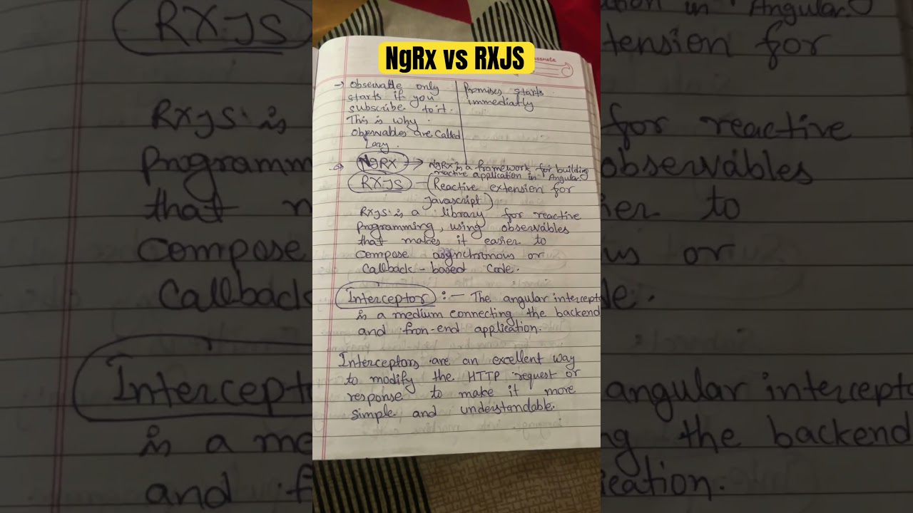 Ngrx vs rxjs #angular  #interview #notes