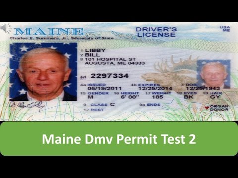 Maine DMV Permit Test 2