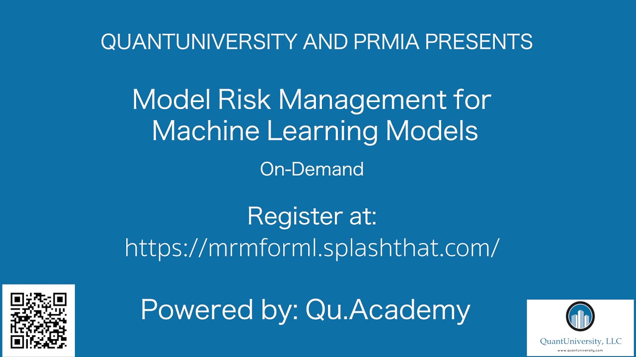 Model Risk Management for Machine Learning Models Course
