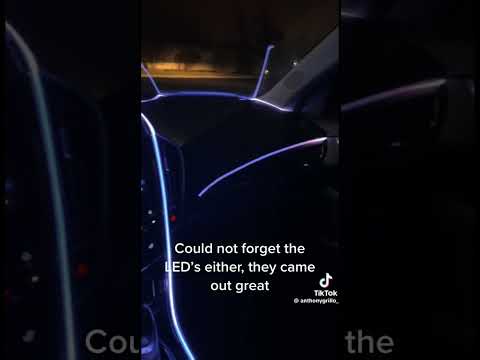 How ambient lighting looks inside a Cadillac 🤯😍 #ats #cadillac #cts #richcustoms #carmods