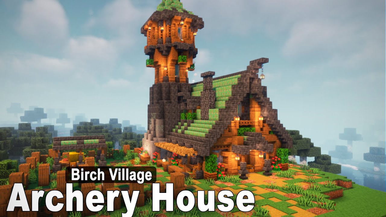 Minecraft: How to build a ARCHERY HOUSE | Village Tutorial - Minecraft Builders