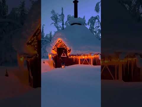 Arctic spa area in Levi, Finland
