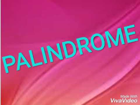 What is meant by Palindrome? | Examples of Palindrome | Definition of Palindrome