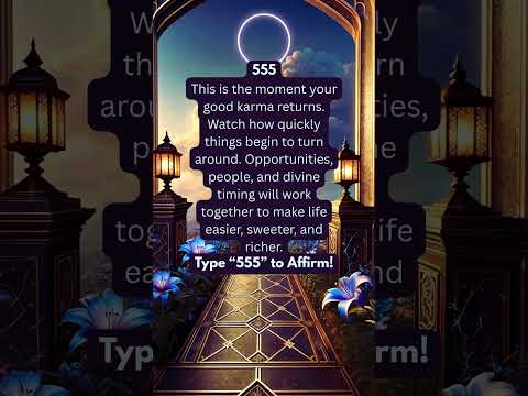 Seeing Angel Number 555 means powerful blessings are unfolding #affirmation