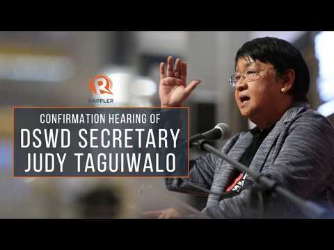 Confirmation hearing of DSWD Secretary Judy Taguiwalo (Part 2)