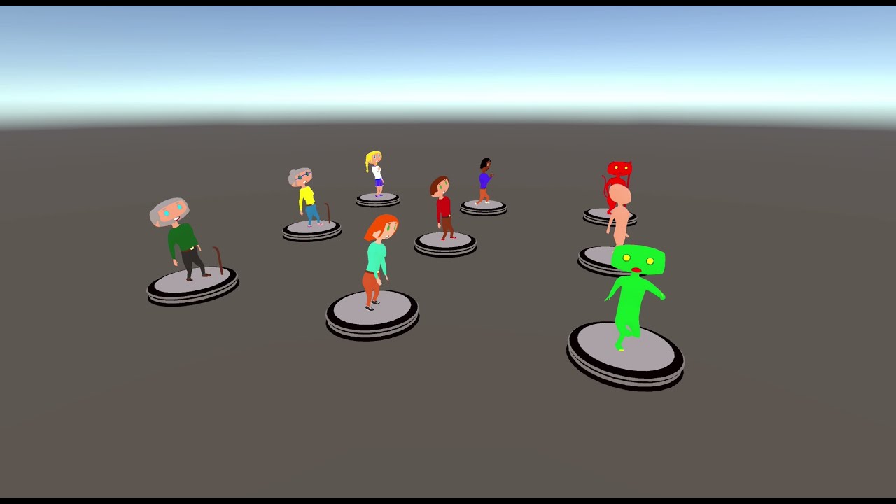 Characters, Hyper-Casual, Low-Poly Unity Asset Store