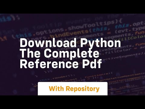 download python the complete reference pdf