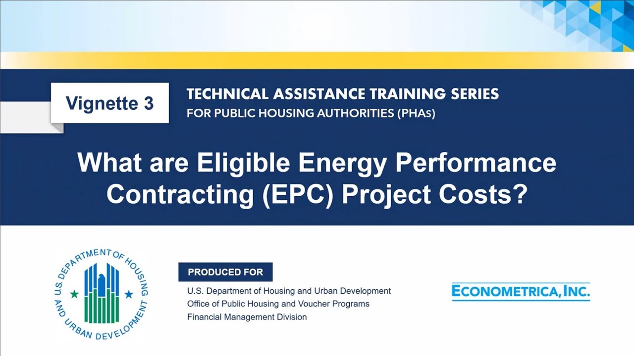 EPC: What are Eligible Energy Performance Contracting (EPC) Project Costs?