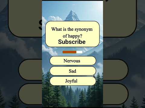 what is the synonym of happy?🤔#quiz #english #subscribe #islamiquiz #learning