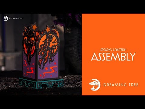 SVG File - Spooky Lantern - Assembly Tutorial (For Cricut, Silhouette, and ScanNCut)