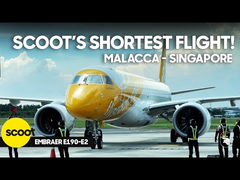 Flying From Malacca to Singapore?! | SCOOT E190-E2 Review (Is This Scoot’s Shortest Route?)