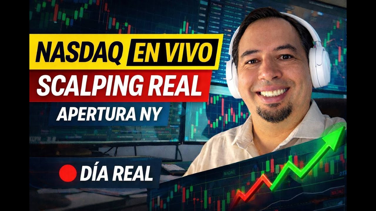 🔴 TRADING EN VIVO AHORA | NASDAQ, ORO y S&P500 EN TIEMPO REAL