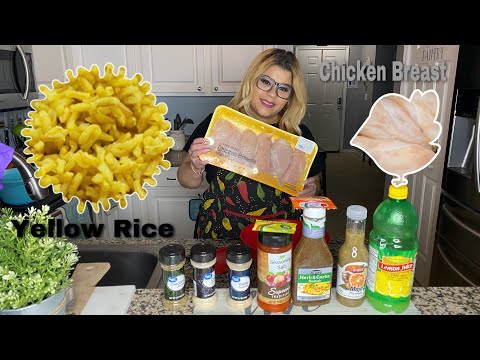 HOW I MAKE CHICKEN BREAST & YELLOW RICE | SPANISH STYLE