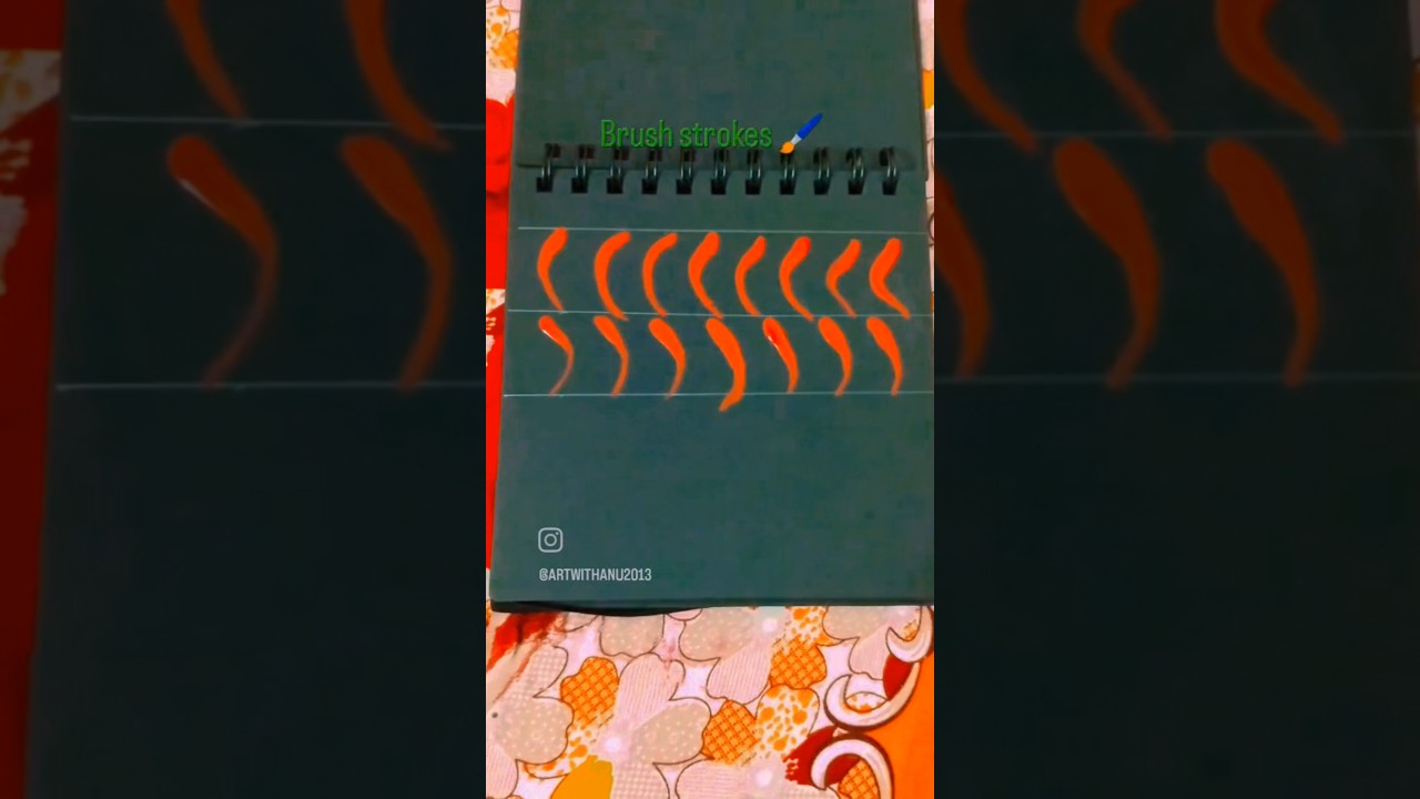# left & right brush strokes @art with anu#yt short